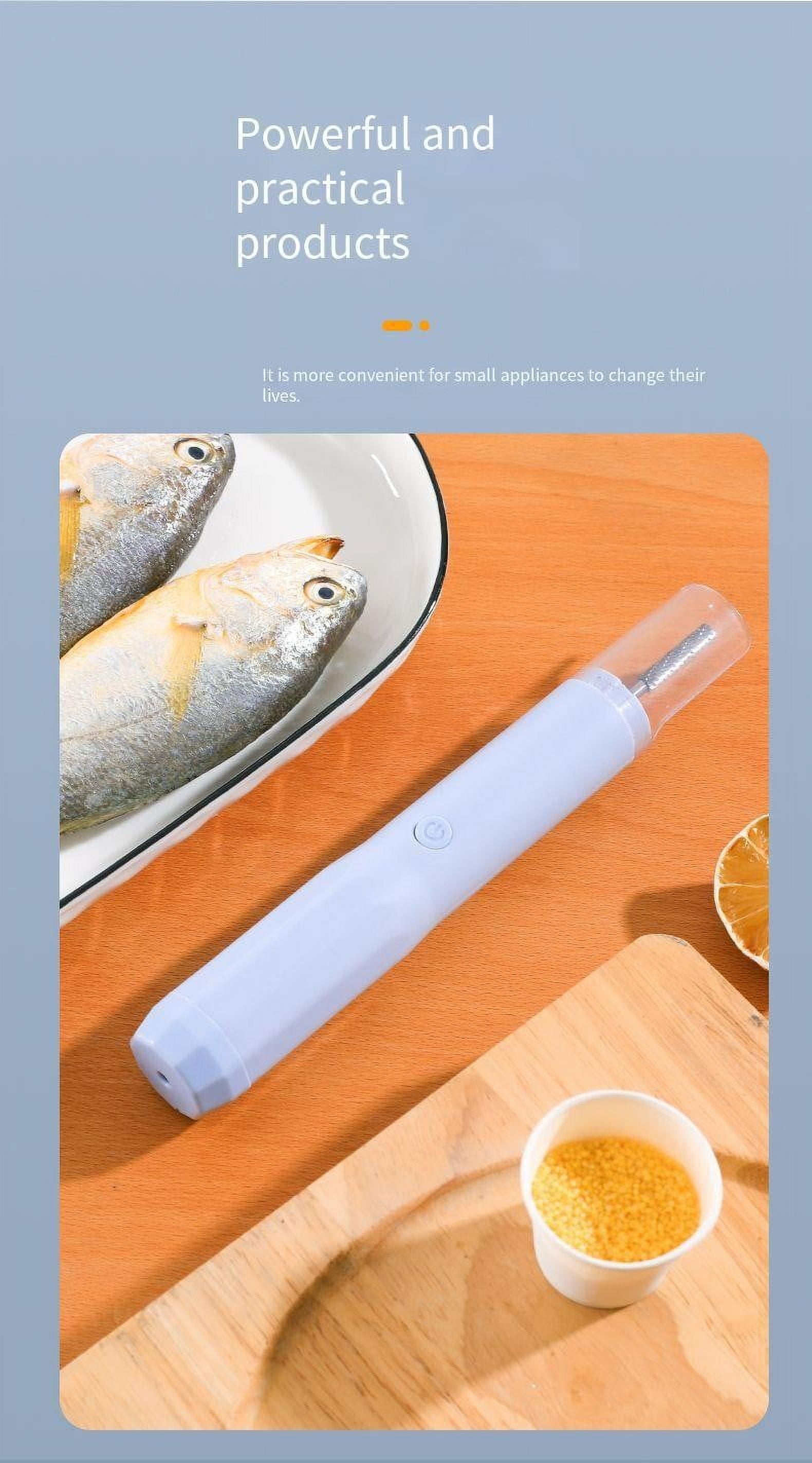 Tepsmf Home 2025 Cordless Electric Fish Scales Remover Powerful Fish ...