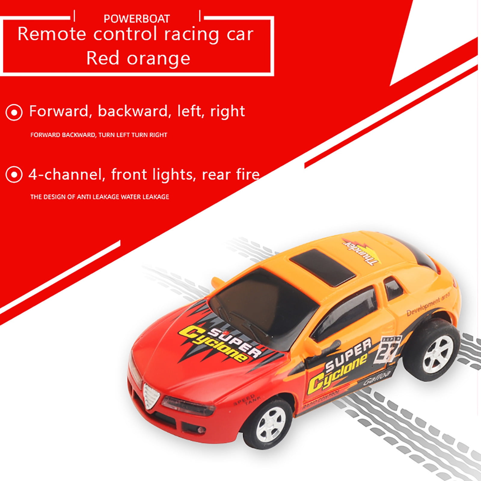 Tepsmf Children's Four-Way 2.4G Cans Mini Remote Control Car Racing ...