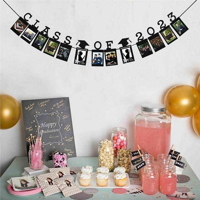 Tepsmf Class Of 2023 Hanging Bunting Garland Graduation Cap Party ...