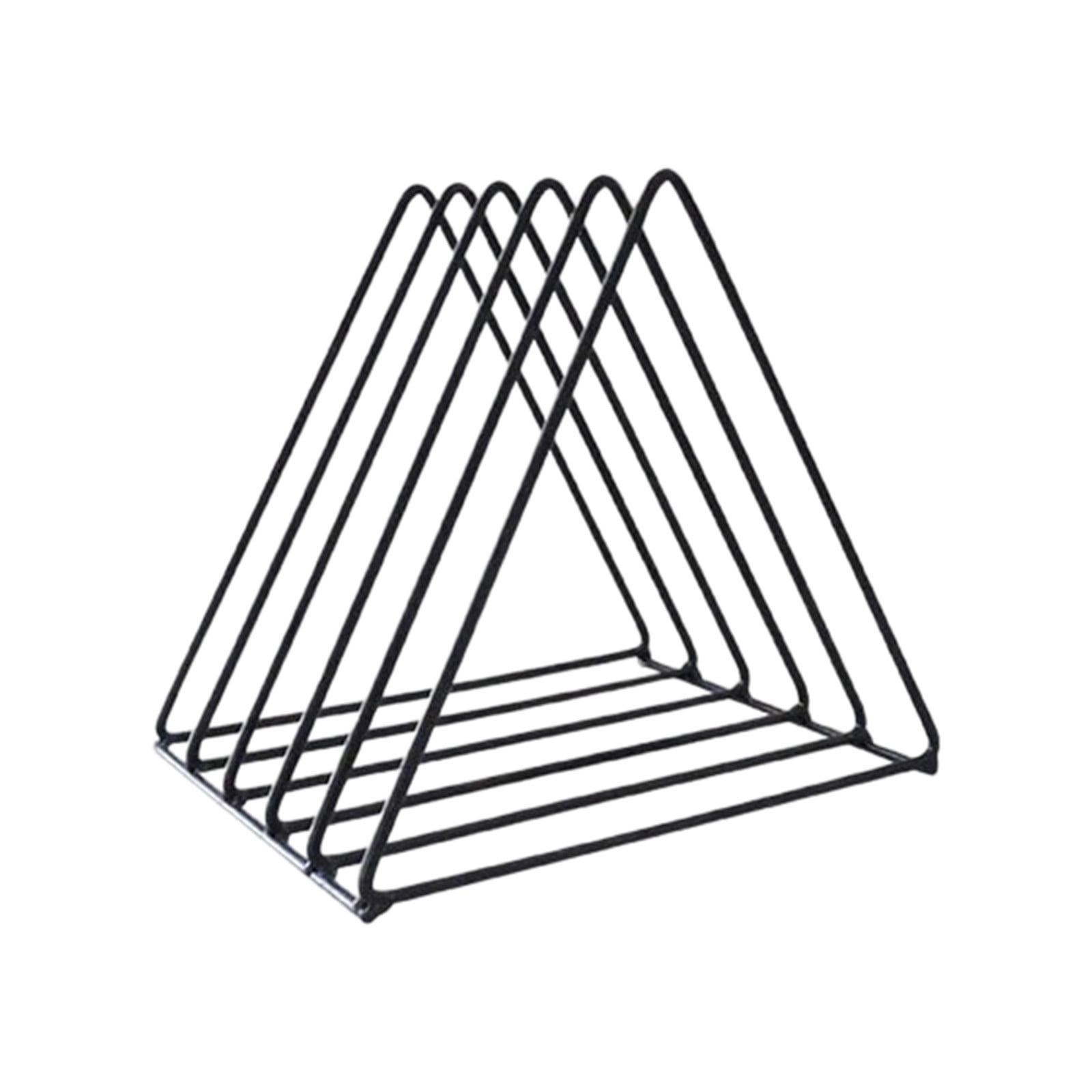 Tepsmf Iron Triangular Magazine Rack And Bookstand Desk Bookshelf ...