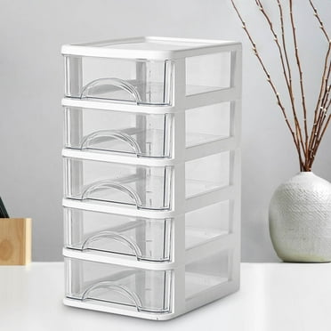 IRIS Small 4-Drawer Compact Desktop Organizer, Stacking Desktop Unit ...