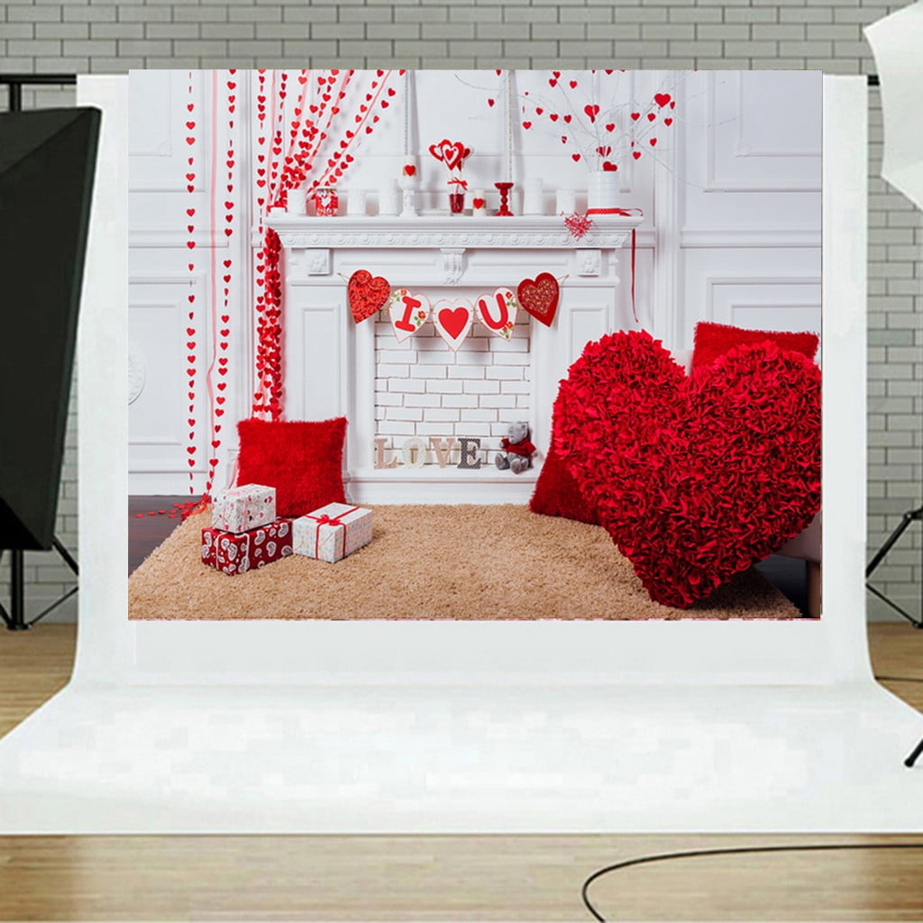 Tepsmf Valentine's Day Photography Backdrop Romantic Love Theme ...