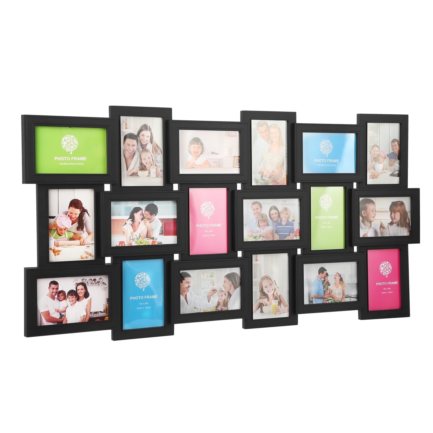 "iMounTEK 18 Pictures Frames Collage 4"" x 6"" with Glass Protection ...