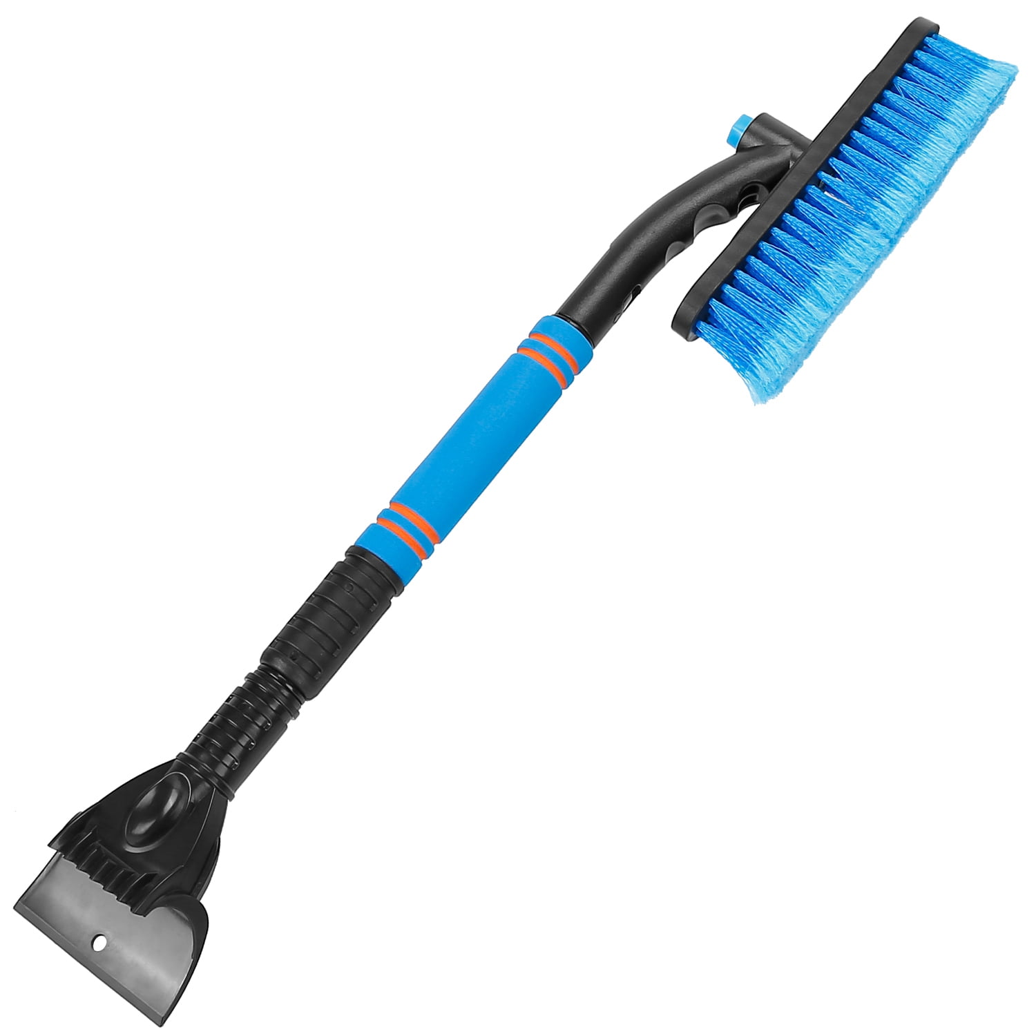TeqHome 80.5" Extendable Crossover Snow Broom and Ice Scraper, Blue ...