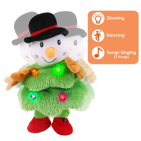 TeqHome Dancing Singing Plush Toy, Twisting Snowmen Toy, Mimicking ...