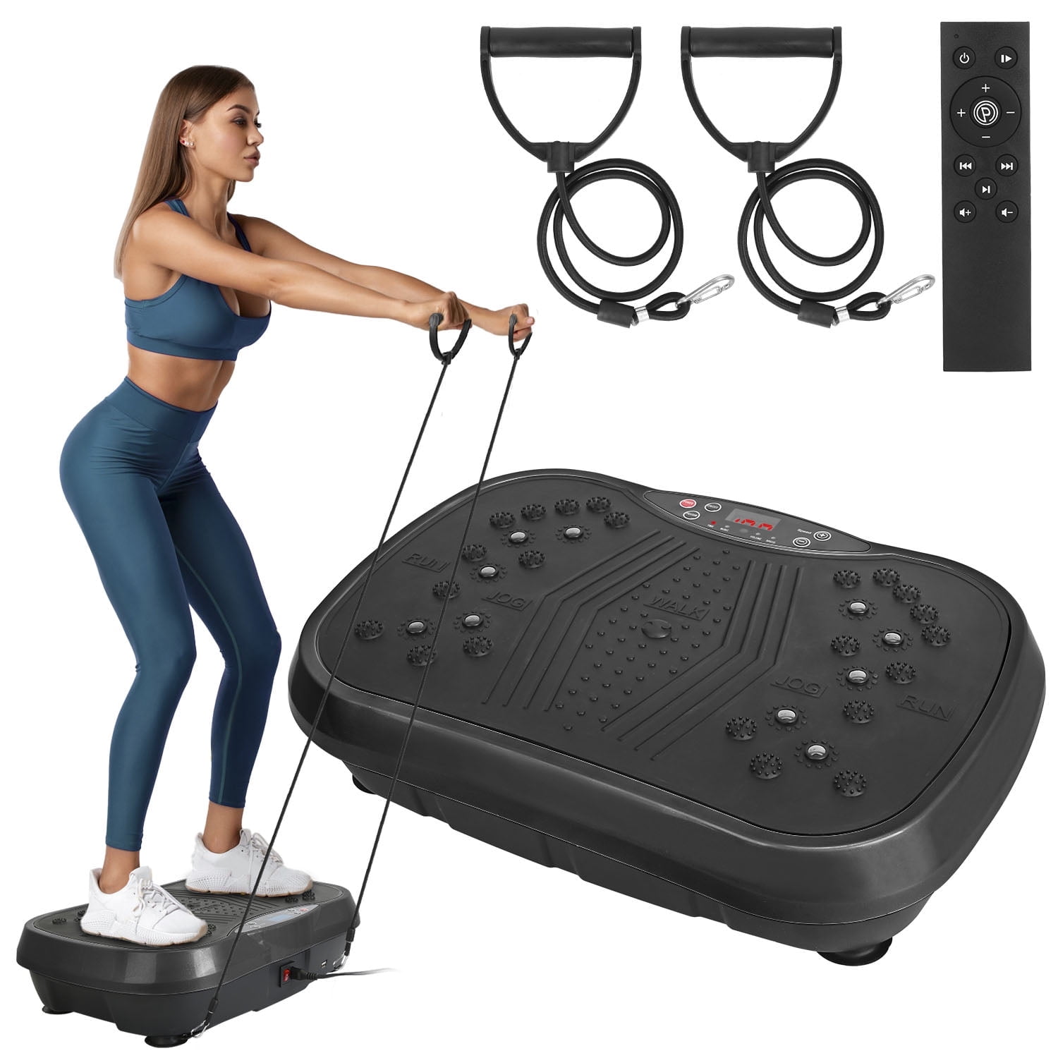 TeqHome Vibration Platform Exercise Machine 331 Capacity 120 Vibration ...