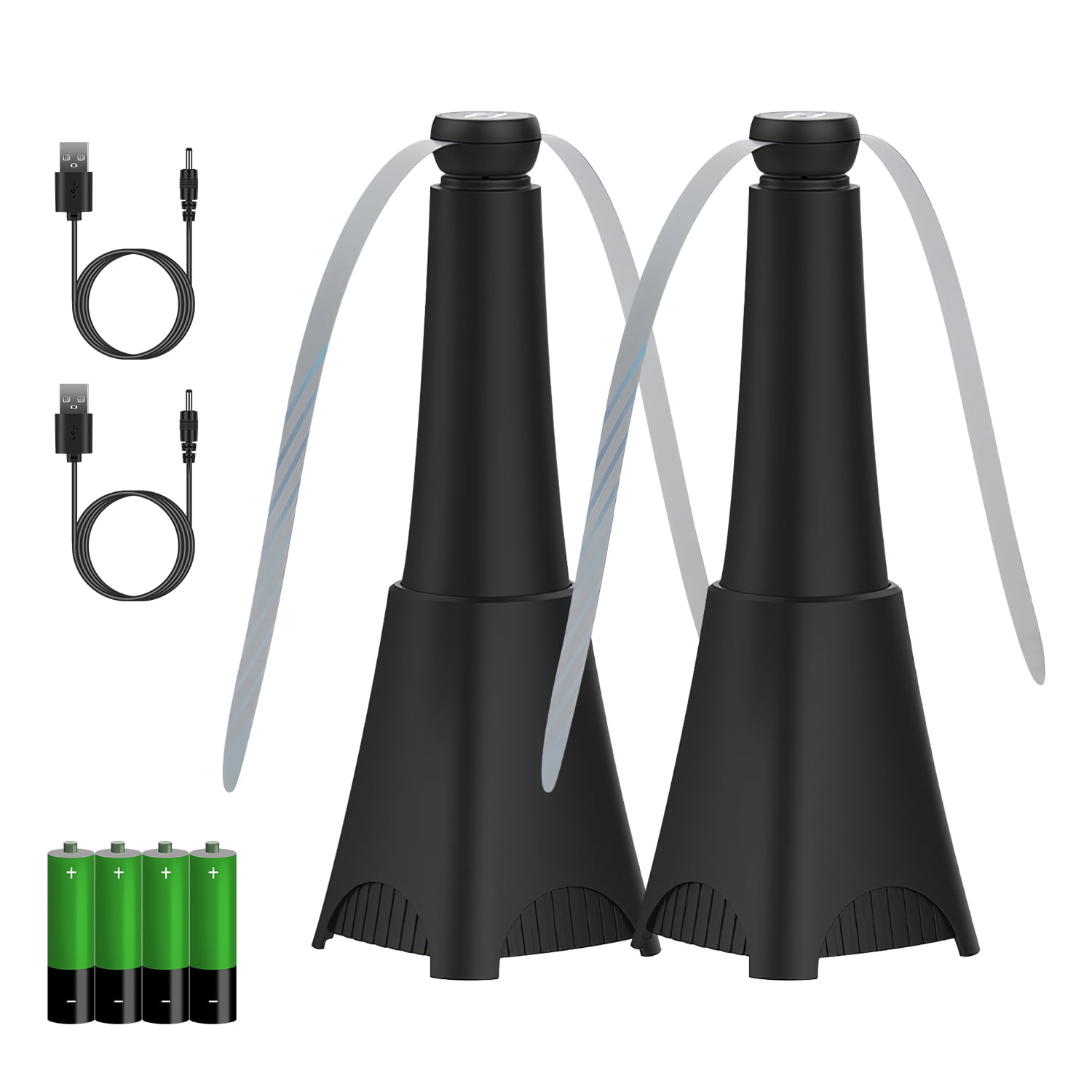 TeqHome Reflective Fly Repellent Fan Rechargeable USB or Battery ...