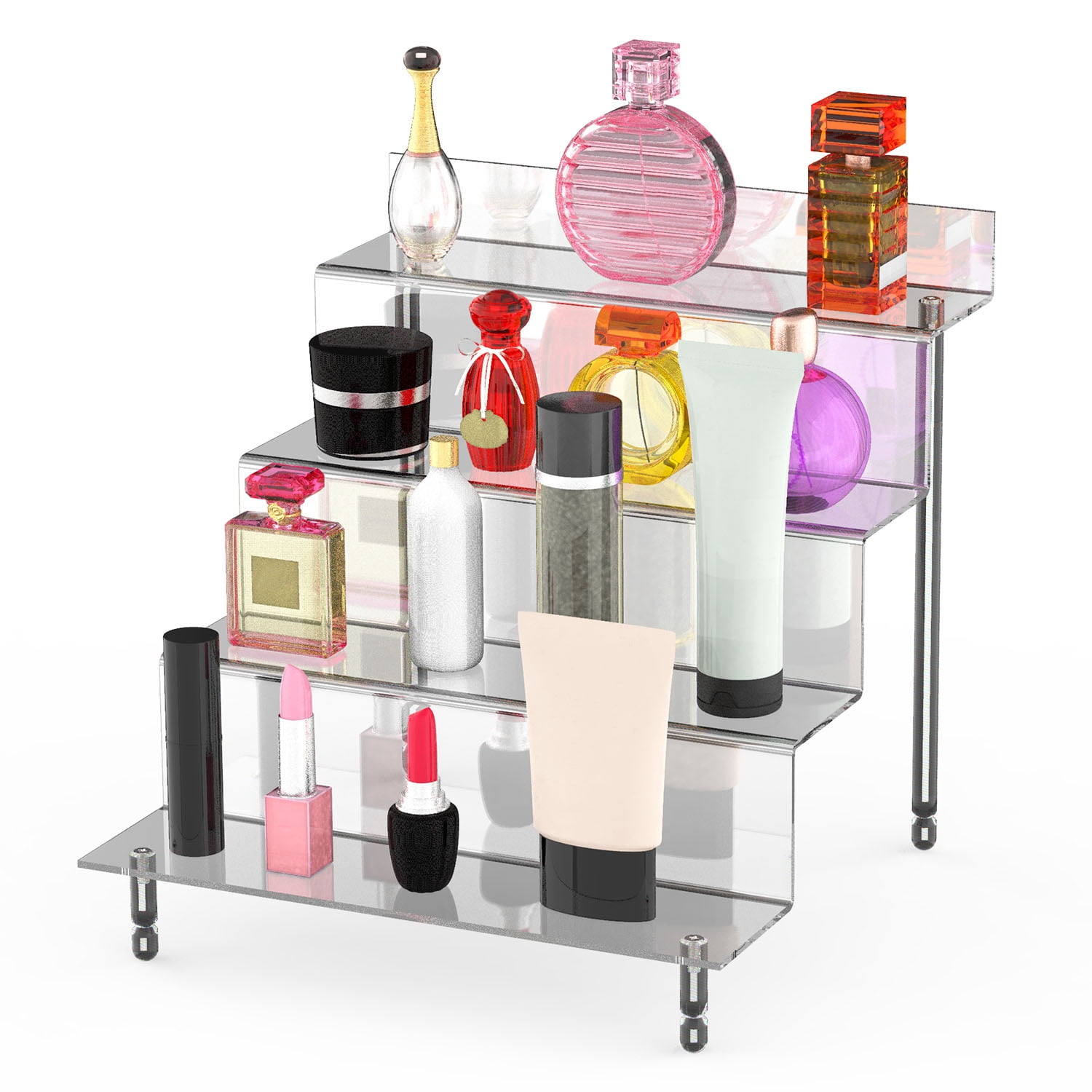 Teqhome 2Pcs Acrylic Risers Display Stand Shelf Acrylic Display Shelves ...