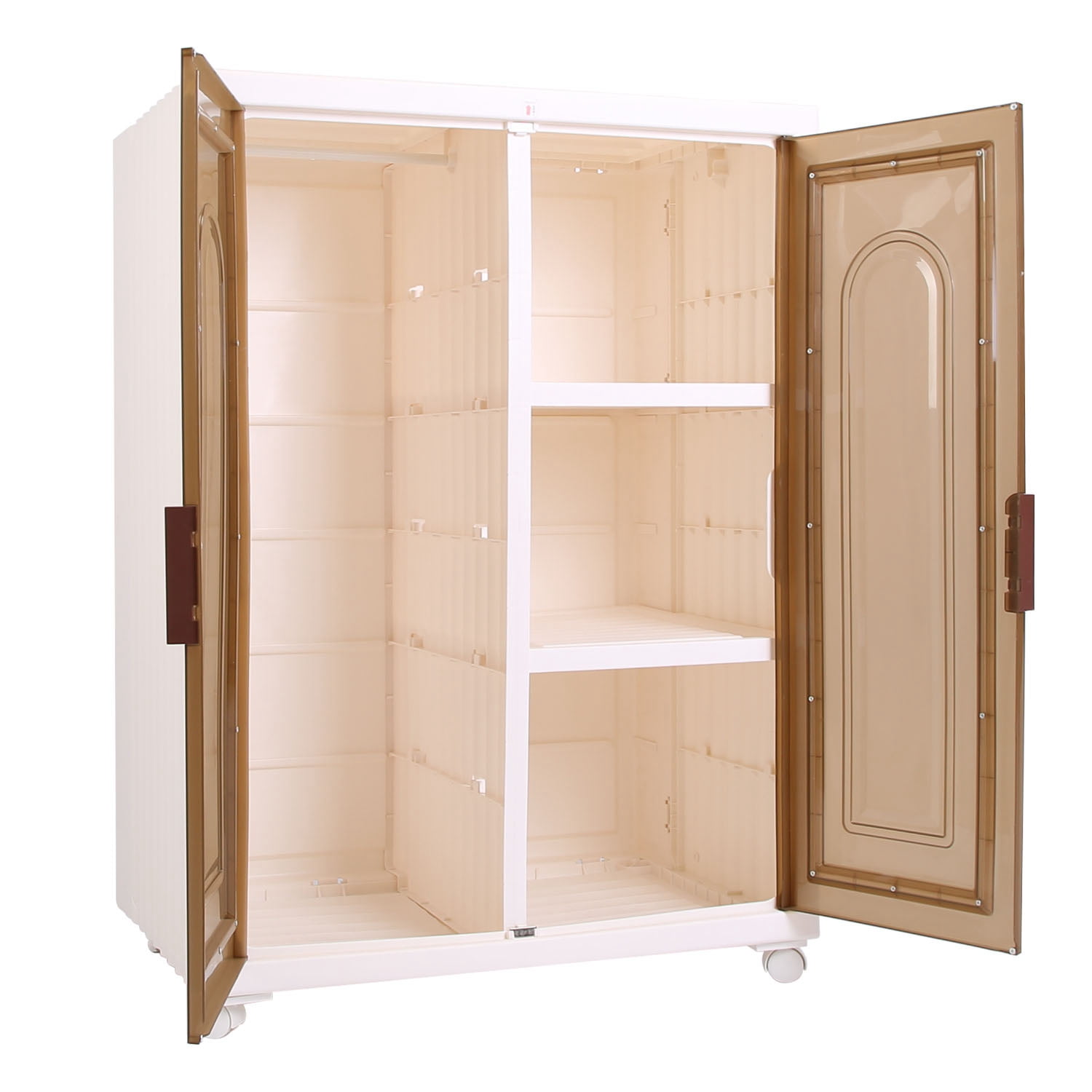 Teqhome Foldable Wardrobe Storage Closet Portable Small Wardrobe with ...