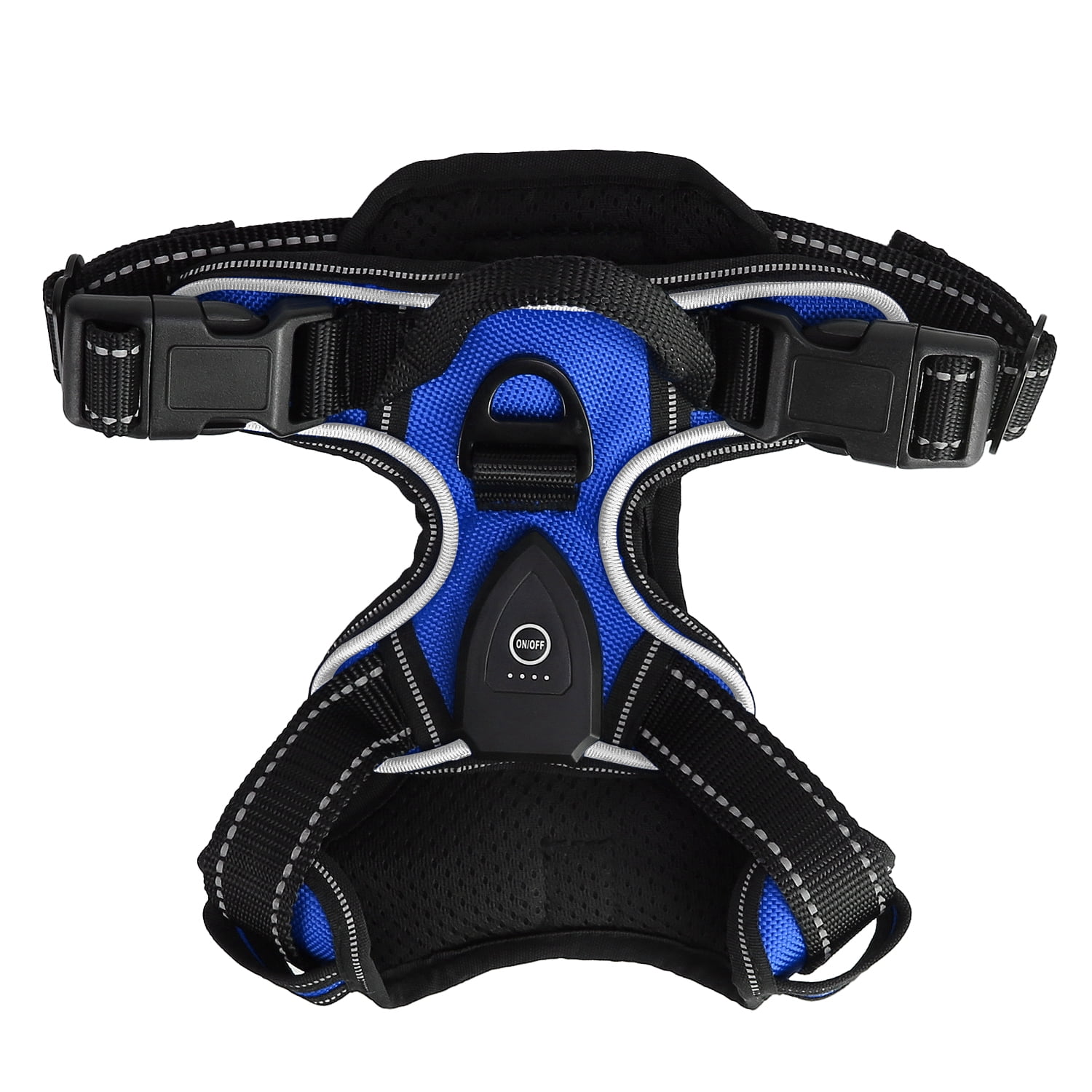 Teqhome Light Up Dog Harness LED No Pull Dog Harness Rechargeable ...
