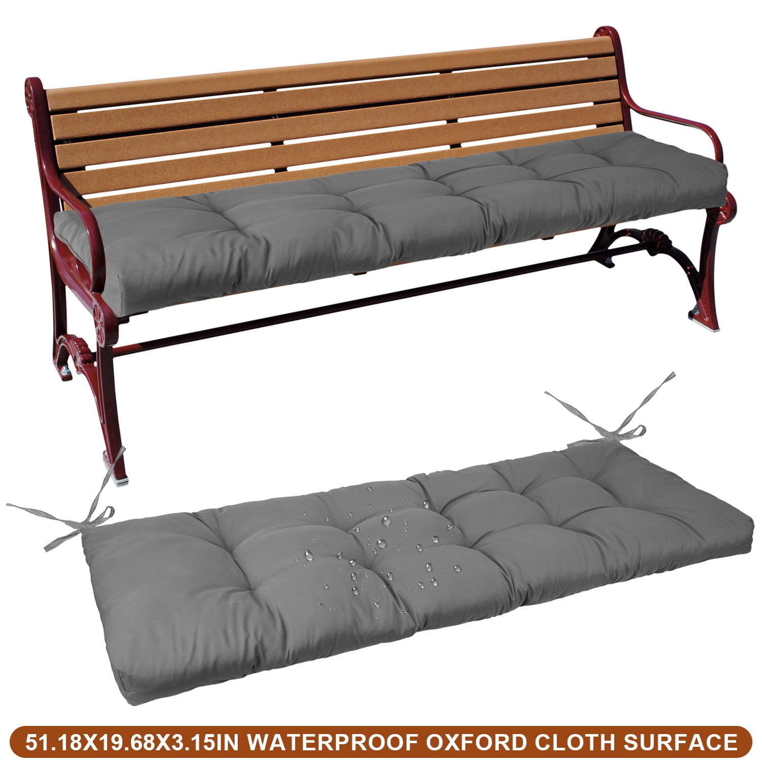 Teqhome Lounger Seat Cushions Indoor Outdoor Waterproof Oxford Cloth ...