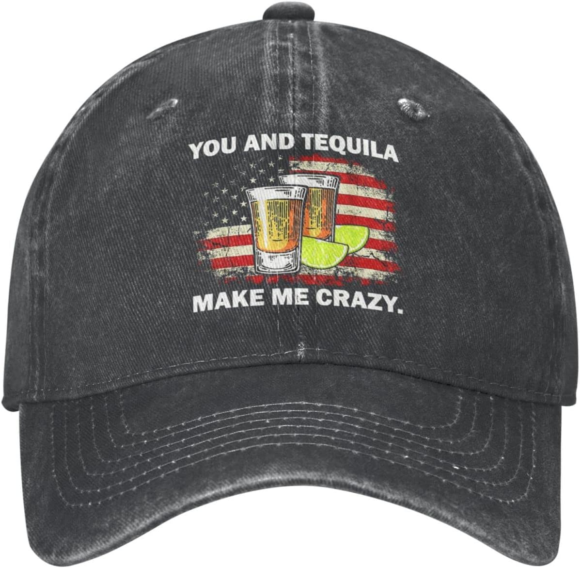 Tequila Hat You and Tequila Make Me Crazy Hat for Men Baseball Cap Vintage Hat - Walmart.com