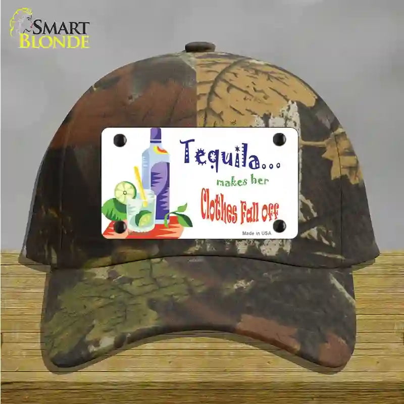 Tequila Makes Her Clothes Fall Off Novelty License Plate Hat Cotton ...