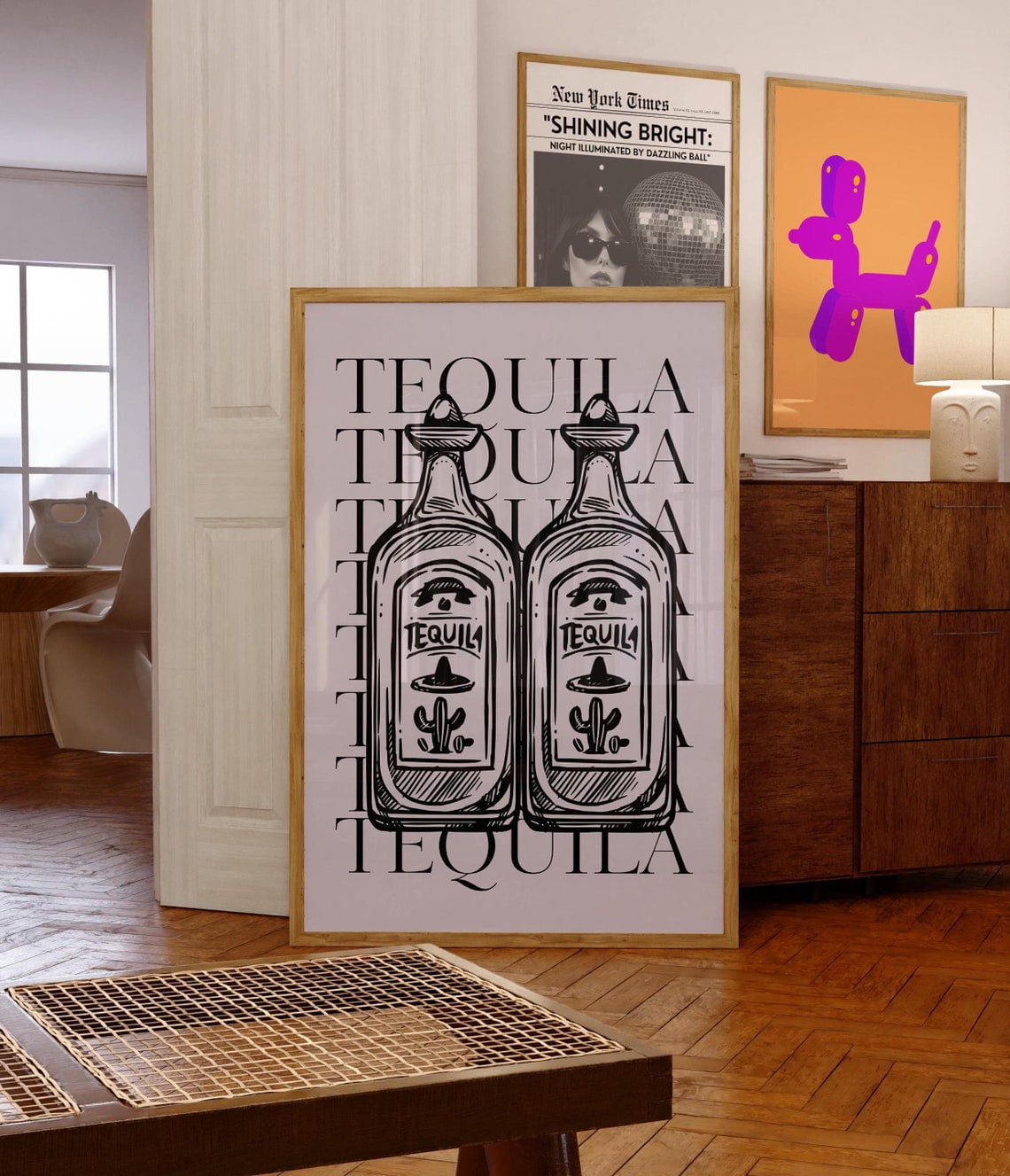 Tequila Print, Kitchen Poster, Retro Print, Cocktail Print Trendy ...