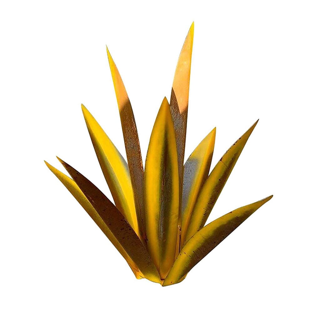 Tequila Rustic Sculpture Diy Metal Decorative Agave Plant Agave Flower ...