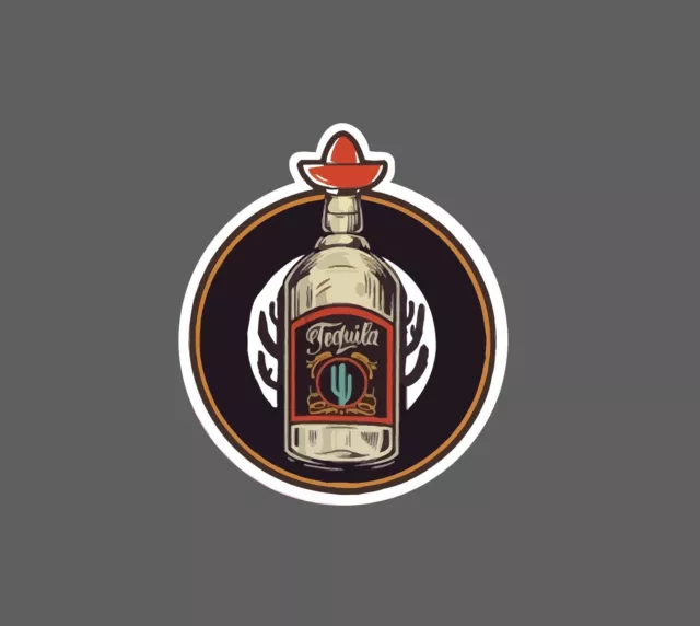 Tequila Sticker Cowboy Hat Waterproof Sticker Phone Decal Water Bottle ...