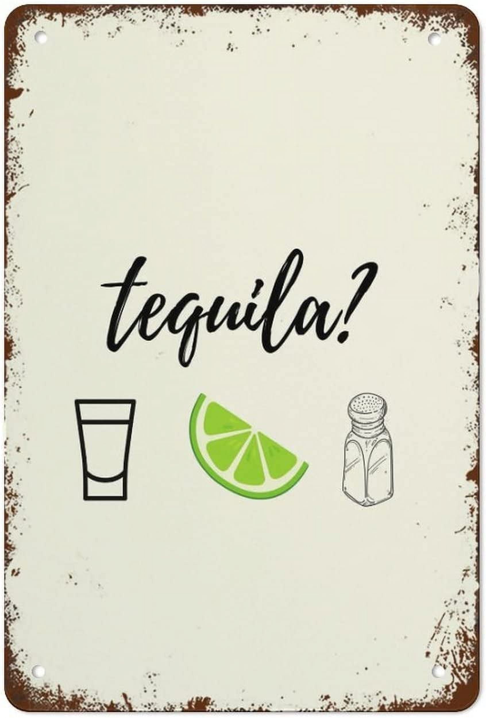 Tequila Vintage Metal Signs Bar Sign Retro Poster Wall Art Funny Tin ...