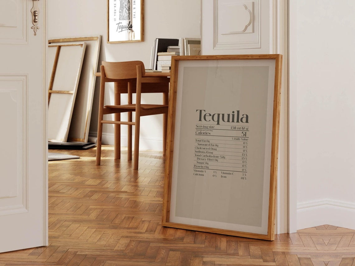 Tequila Wall Art Bar Lounge Decor Tequila Bar Print Bar Cart Poster Fun ...