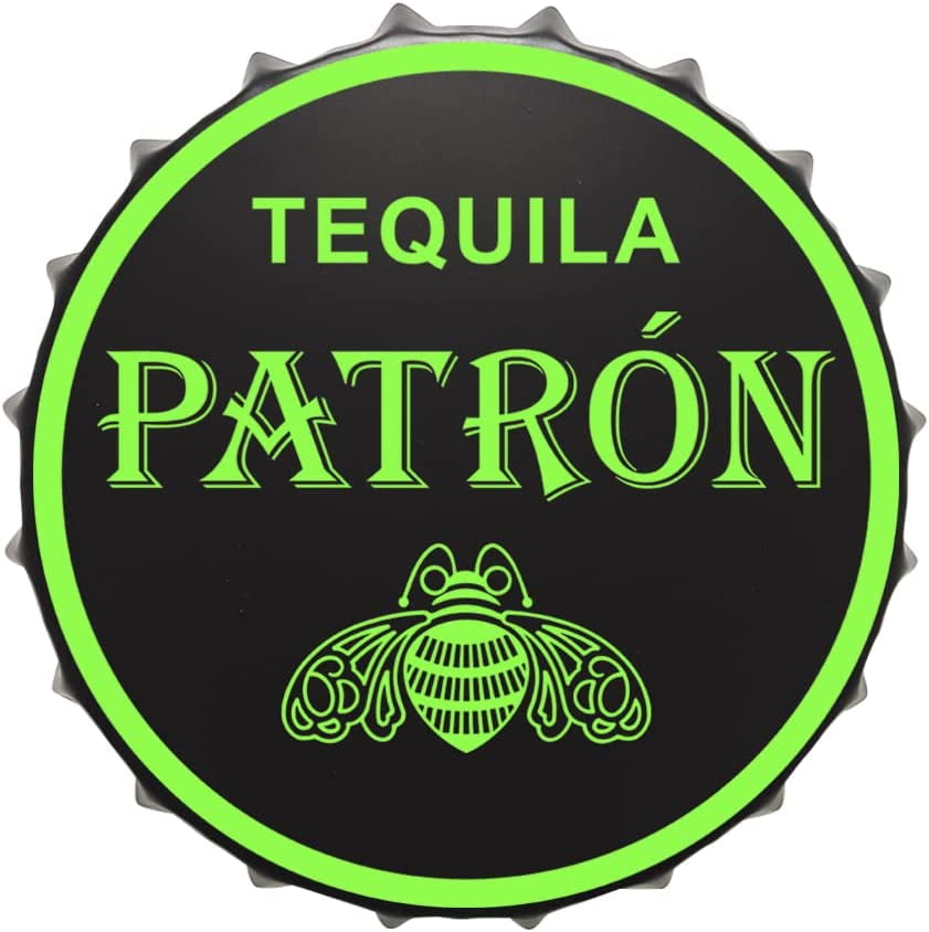 Tequilo Patrons Decorative Bottle Cap Metal Tin Signs Cafe Beer Bar ...