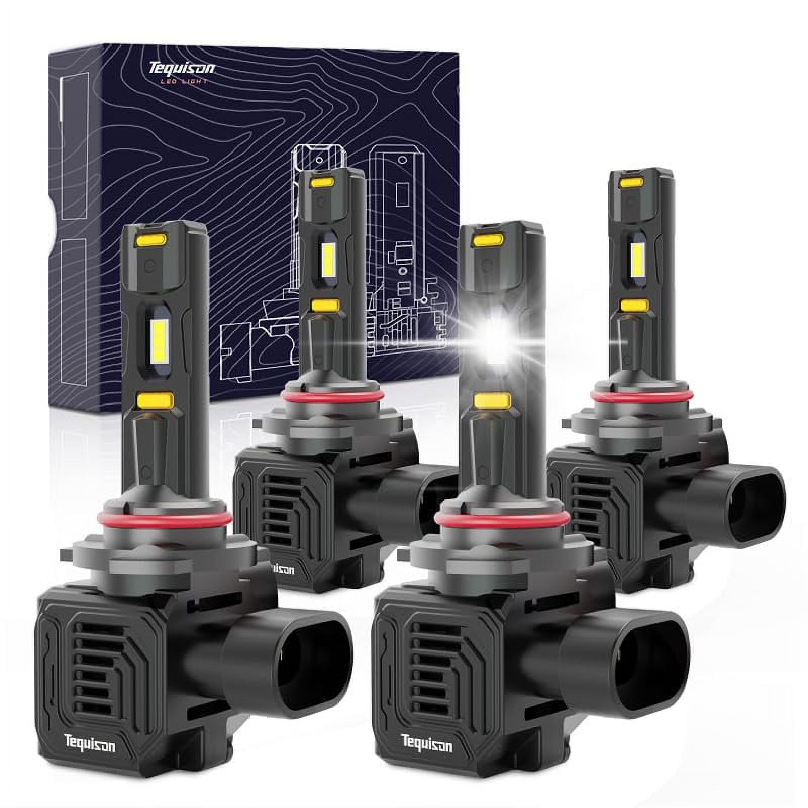 Tequison 9005/HB3 9006/HB4 Led CM31 Bulbs Combo 50000lms, 800% Super ...