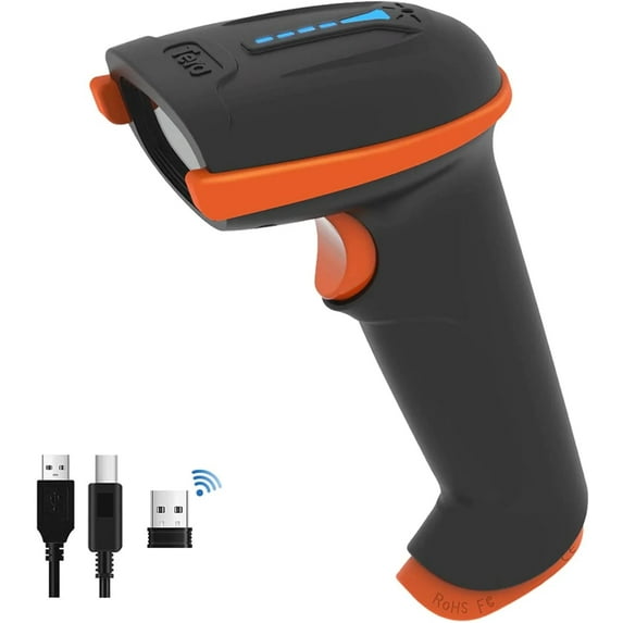 Tera 1D 2D QR Barcode Scanner Wireless with Battery Level Indicator Plug and Play Model D5100 ...