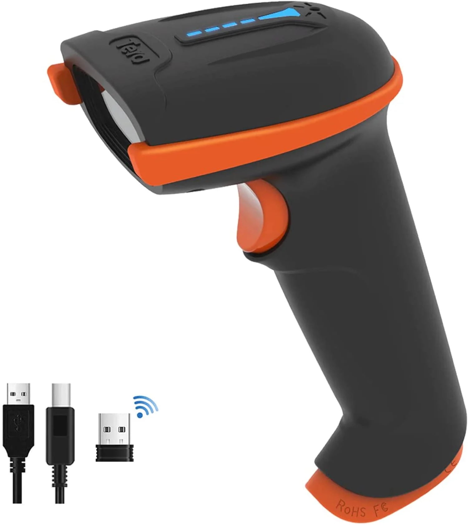 Tera 1D 2D QR Barcode Scanner Wireless with Battery Level Indicator ...