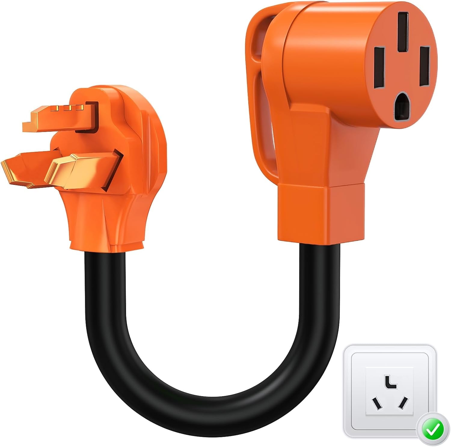 Tera Adapter Cord NEMA 10-30P to 14-50R: for All Level 2 EVs RVs Tesla ...