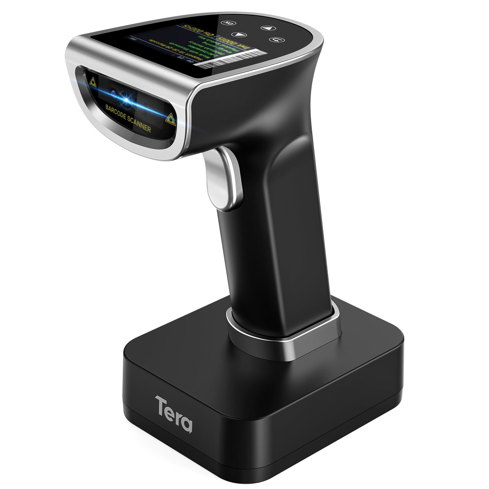 Tera Barcode Scanner Wireless with Screen: Pro Version 1D 2D QR with ...