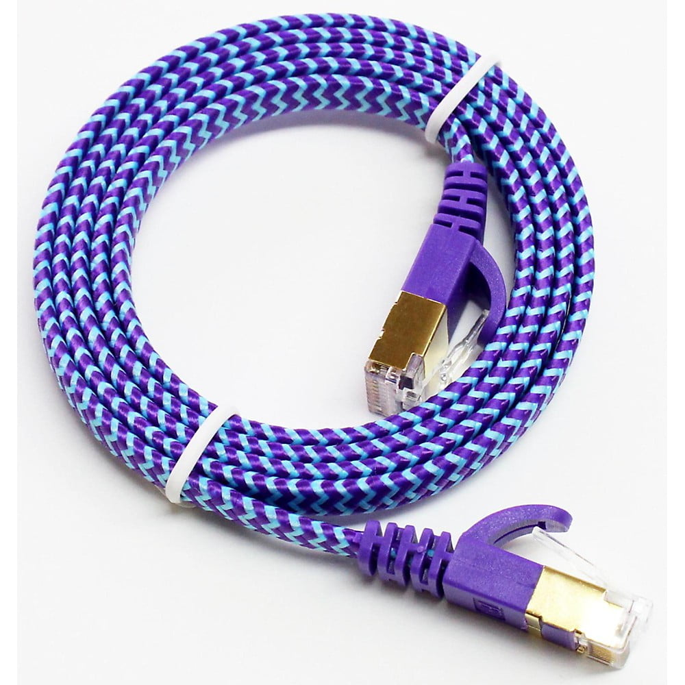 Tera Grand - CAT7 10 Gigabit Ethernet Ultra Flat Patch Cable Modem ...