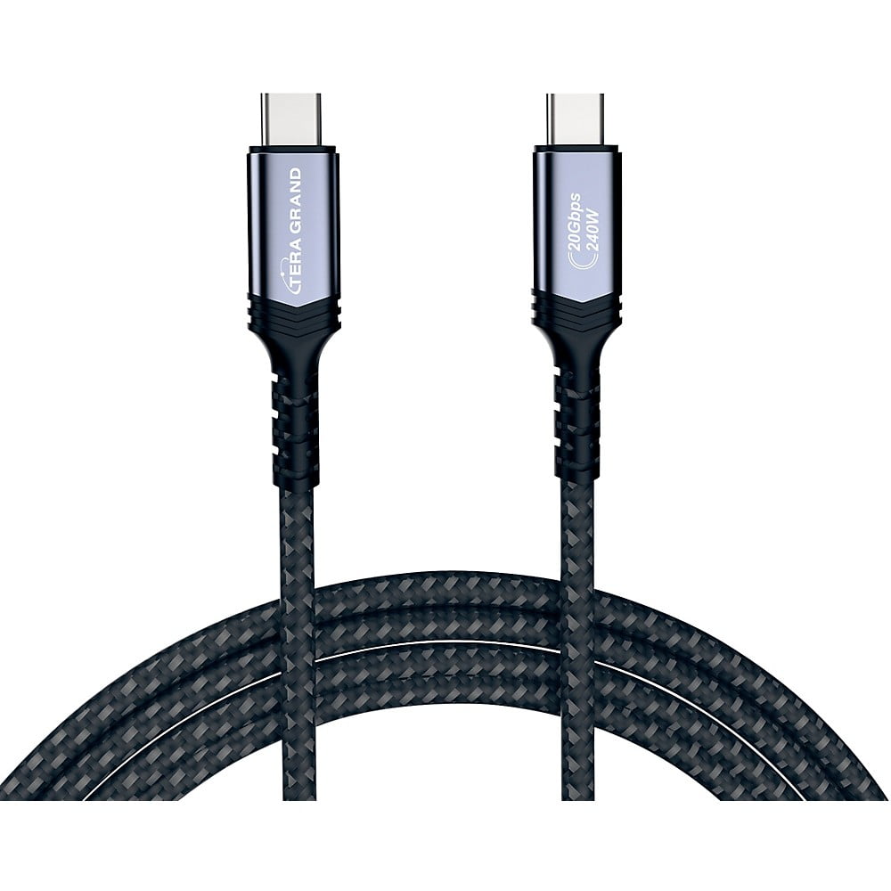 Tera Grand USB4 USB-C to C Gen 2x2 20Gbps 240W Braided Cable 6 ft ...