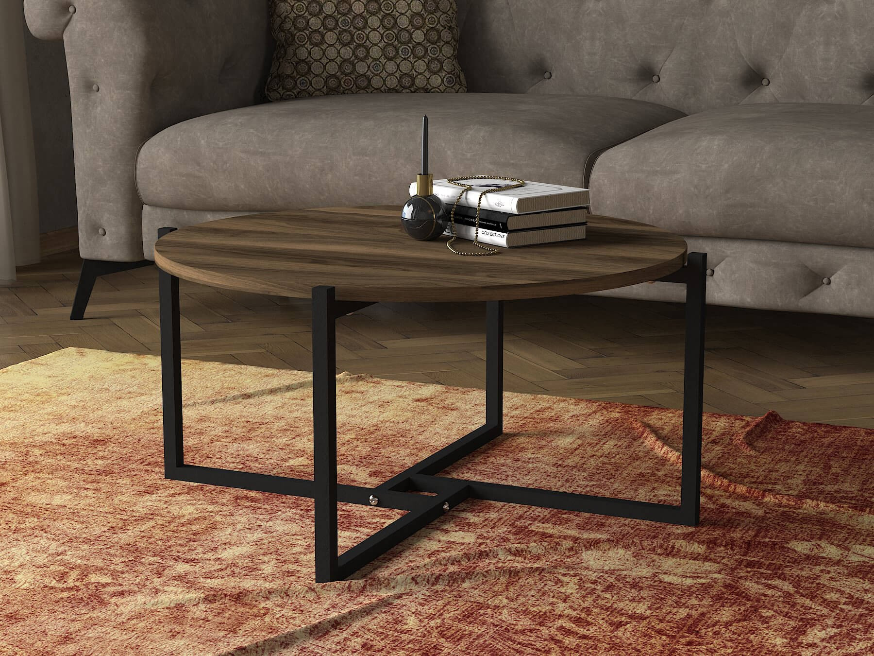 Tera Home - Noce - Walnut Coffee Table - Walmart.com