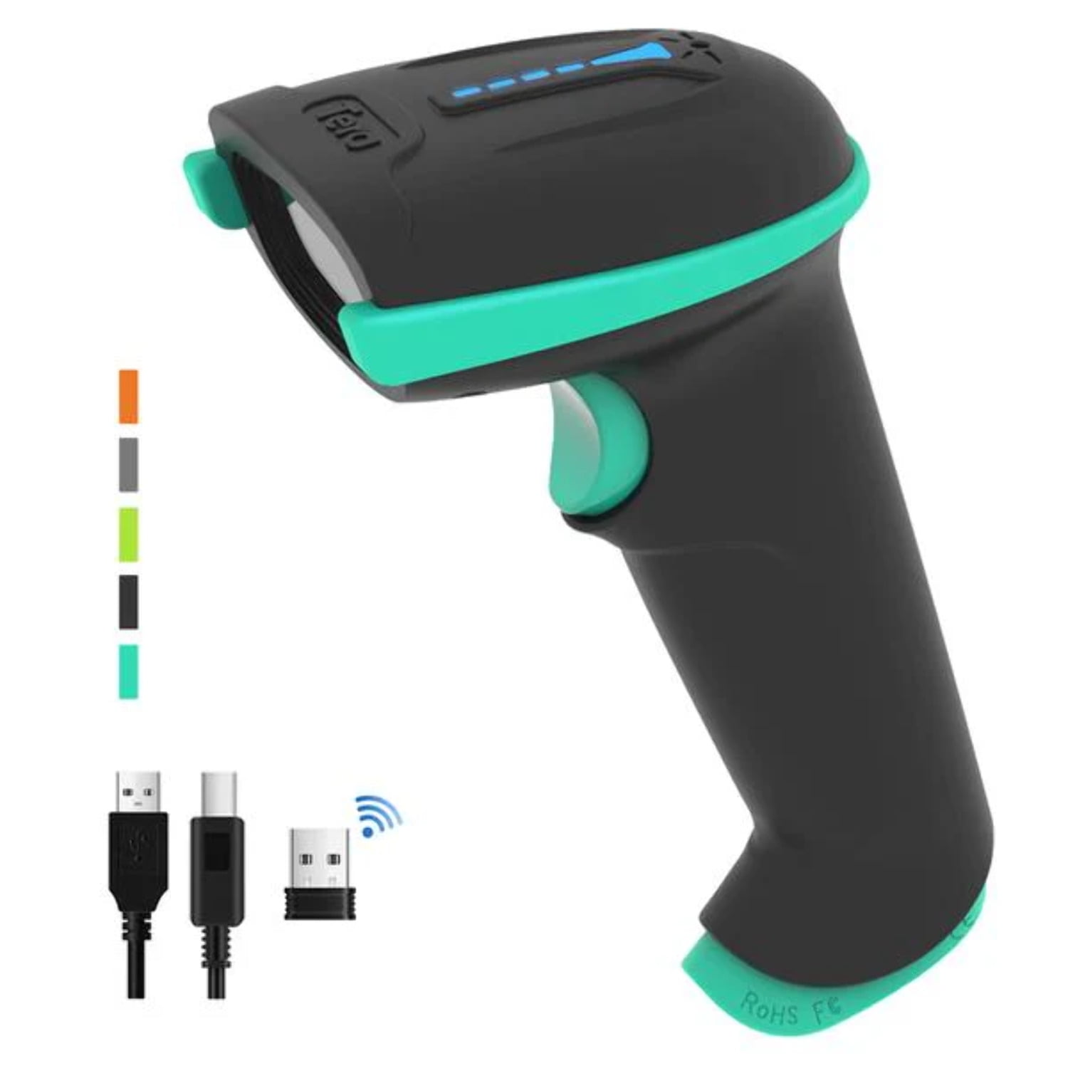 Tera Laser 1D Wireless & USB Rechargeable Barcode Scanner with Battery ...