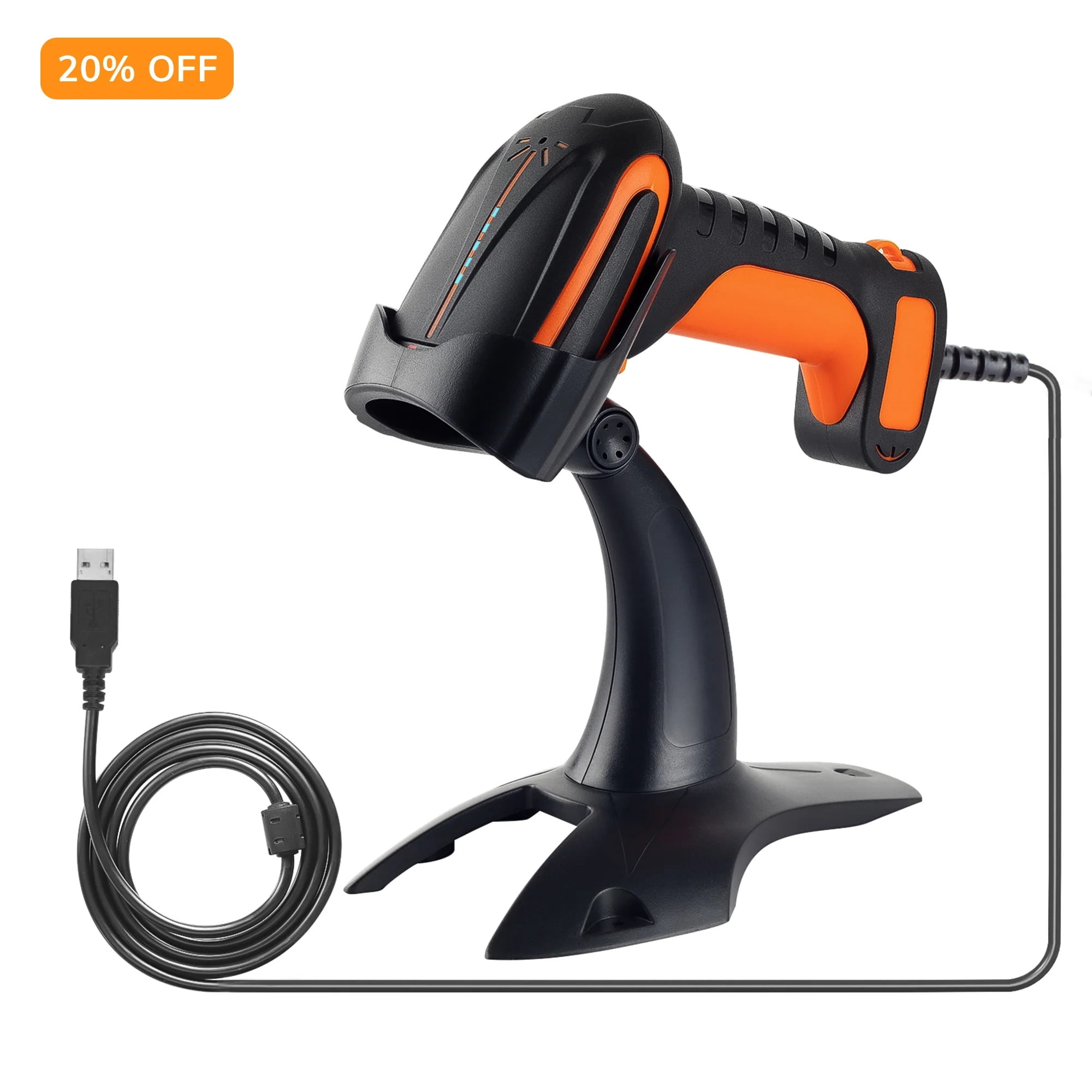 Tera Pro 1D 2D QR Barcode Scanner Wired with Stand Shockproof Dustproof ...