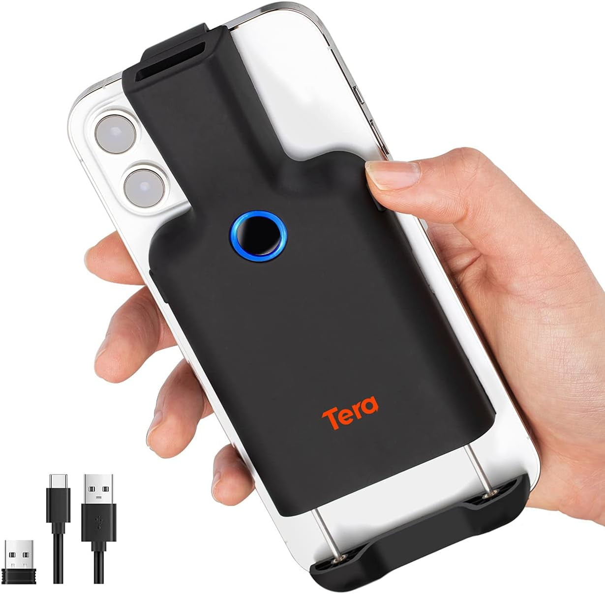Tera Wireless 1D 2D QR Barcode Scanner Back Clip 3 in 1 Portable for ...