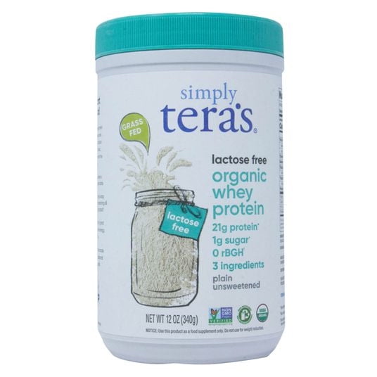 Tera\'s Whey Protein Powder, Grass-Fed, Lactose Free, Plain, Organic-12 ...