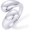Terandius 14K Gold Plated Chunky Open Twist Stackable Rings for Women ...