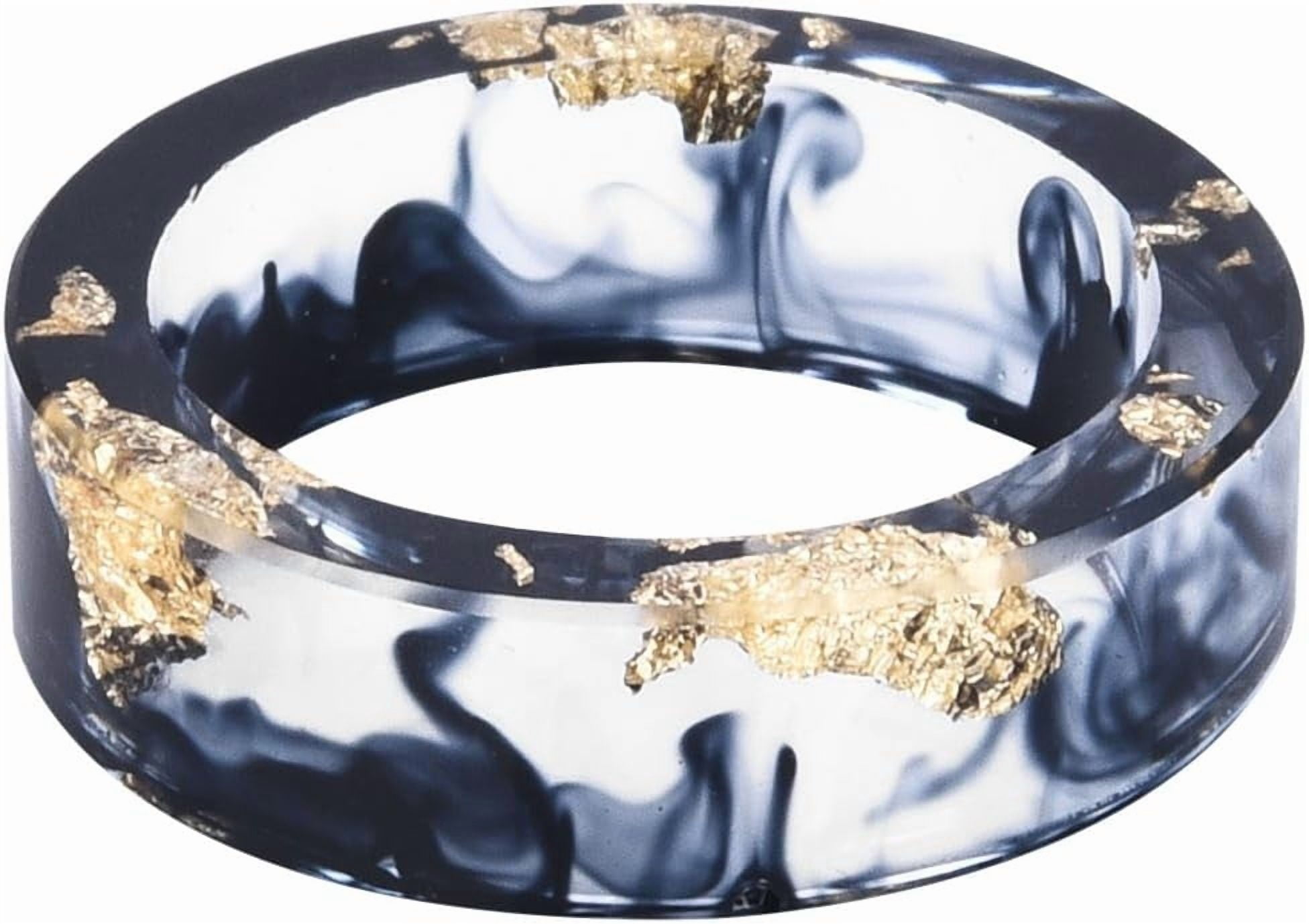 Terandius Jewelers 8mm Ocean Style Transparent Plastic Resin Wedding ...