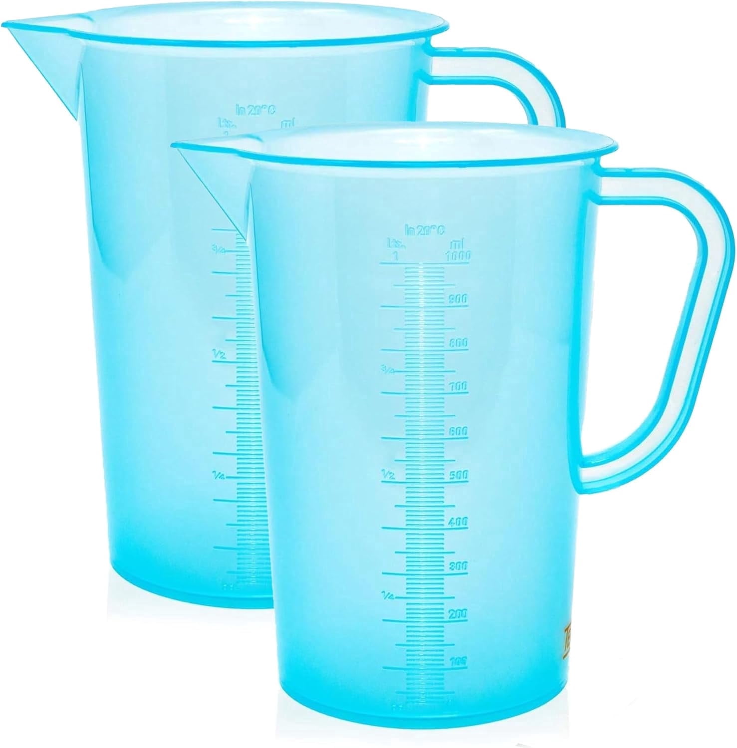 Terbold, Measuring Pitcher, 1 Liter, Graduated Blue - Walmart.com