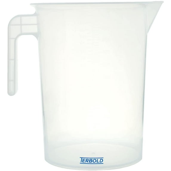 Terbold 5 Liter (5000ml) Clear Plastic Graduated Measuring and Mixing ...