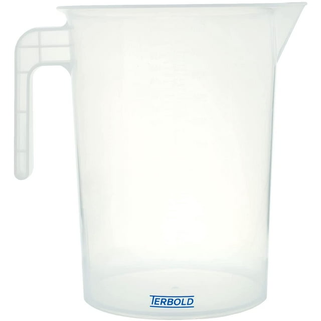 Terbold 5 Liter (5000ml) Clear Plastic Graduated Measuring and Mixing ...