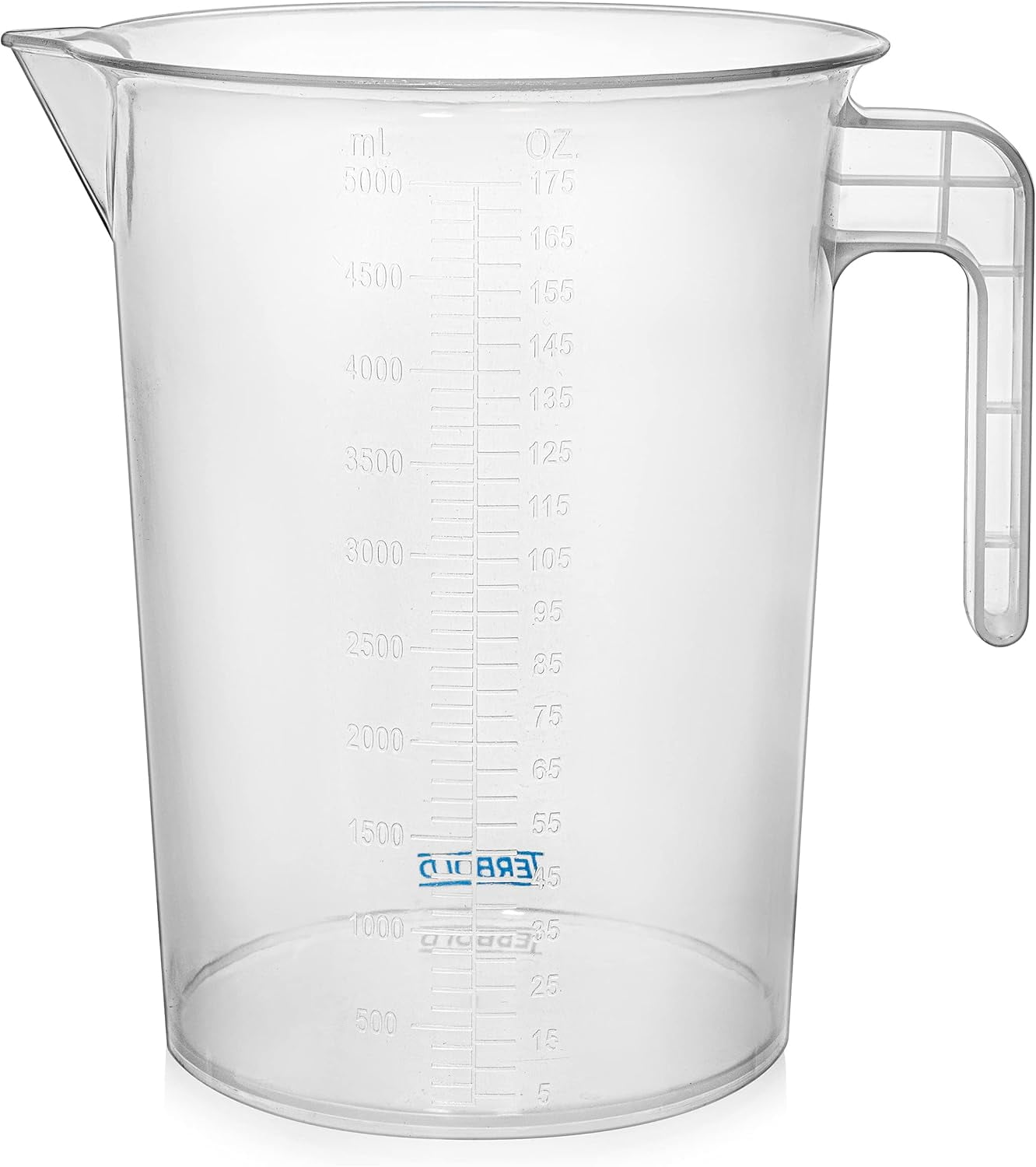 Terbold 5 Liter Measuring Pitcher | 1.3 Gallon Shatterproof Plastic ...