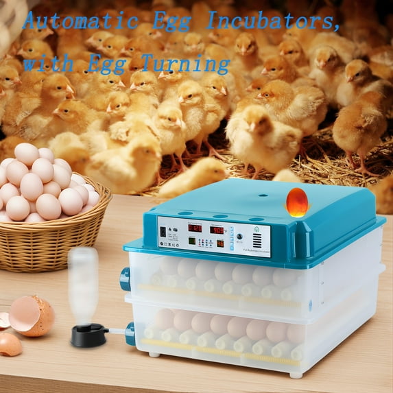 Tereitr 120 Egg Fully Automatic Incubator for Chicken Duck Goose Eggs ...