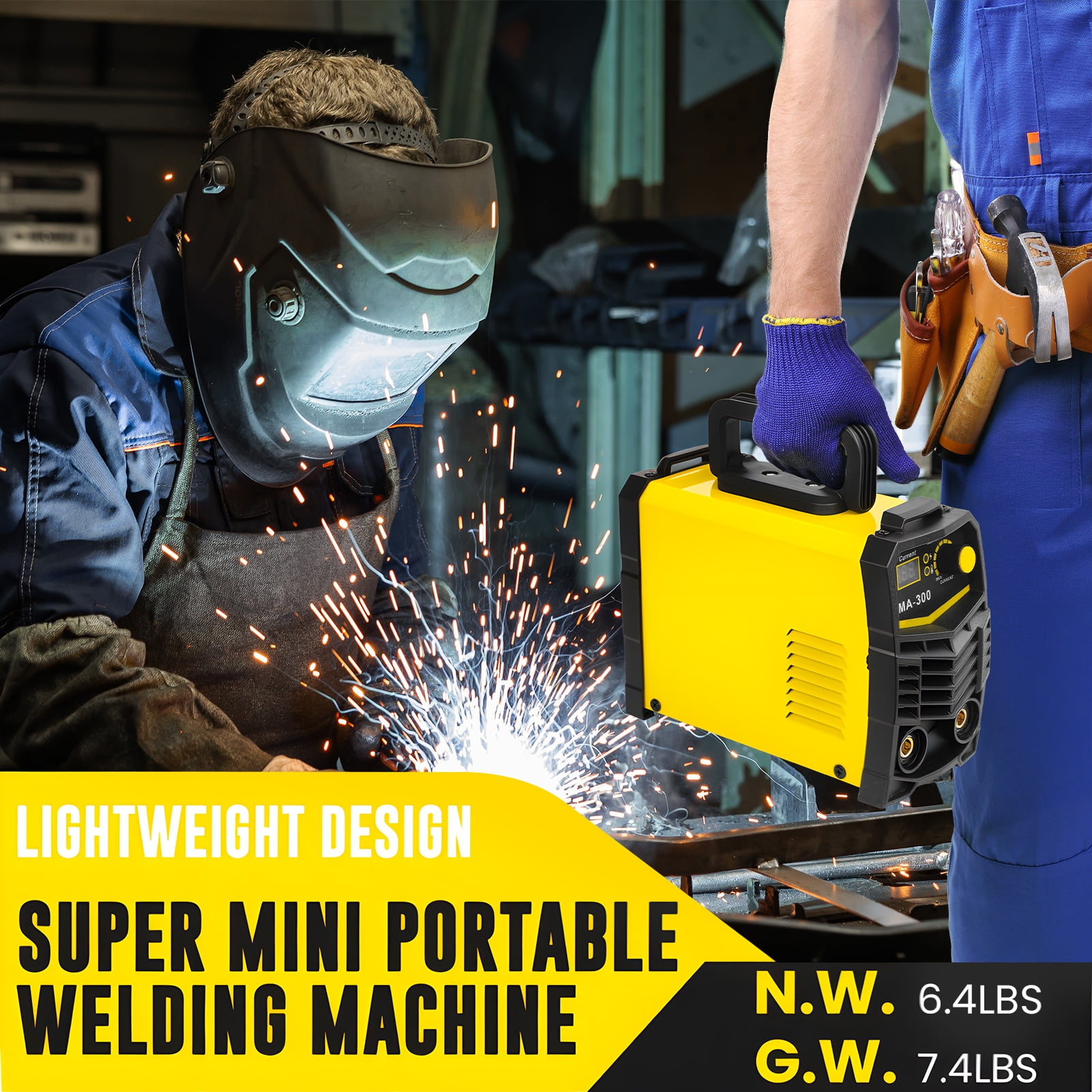 Tereitr Electric Welding Machine, MMA-300 Portable Inverter Welding ...