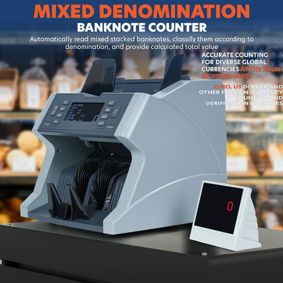 Tereitr XD-500 Money Counter Machine with UV/MG/IR/HLF/DBL Detection ...