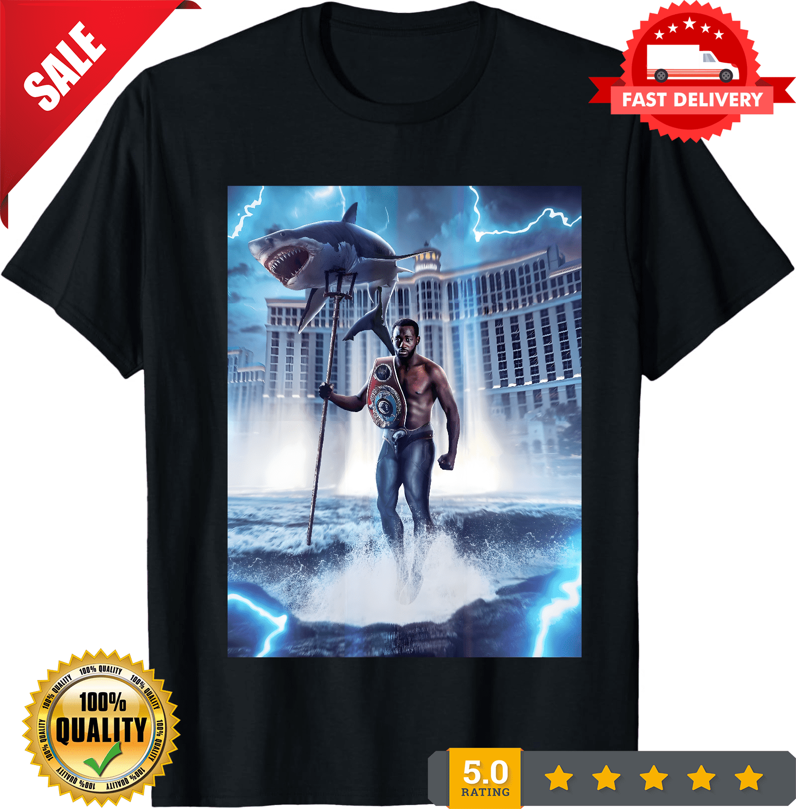 Terence Bud Crawford Undisputed King Crown Goat Boxing Fan T Shirt ...