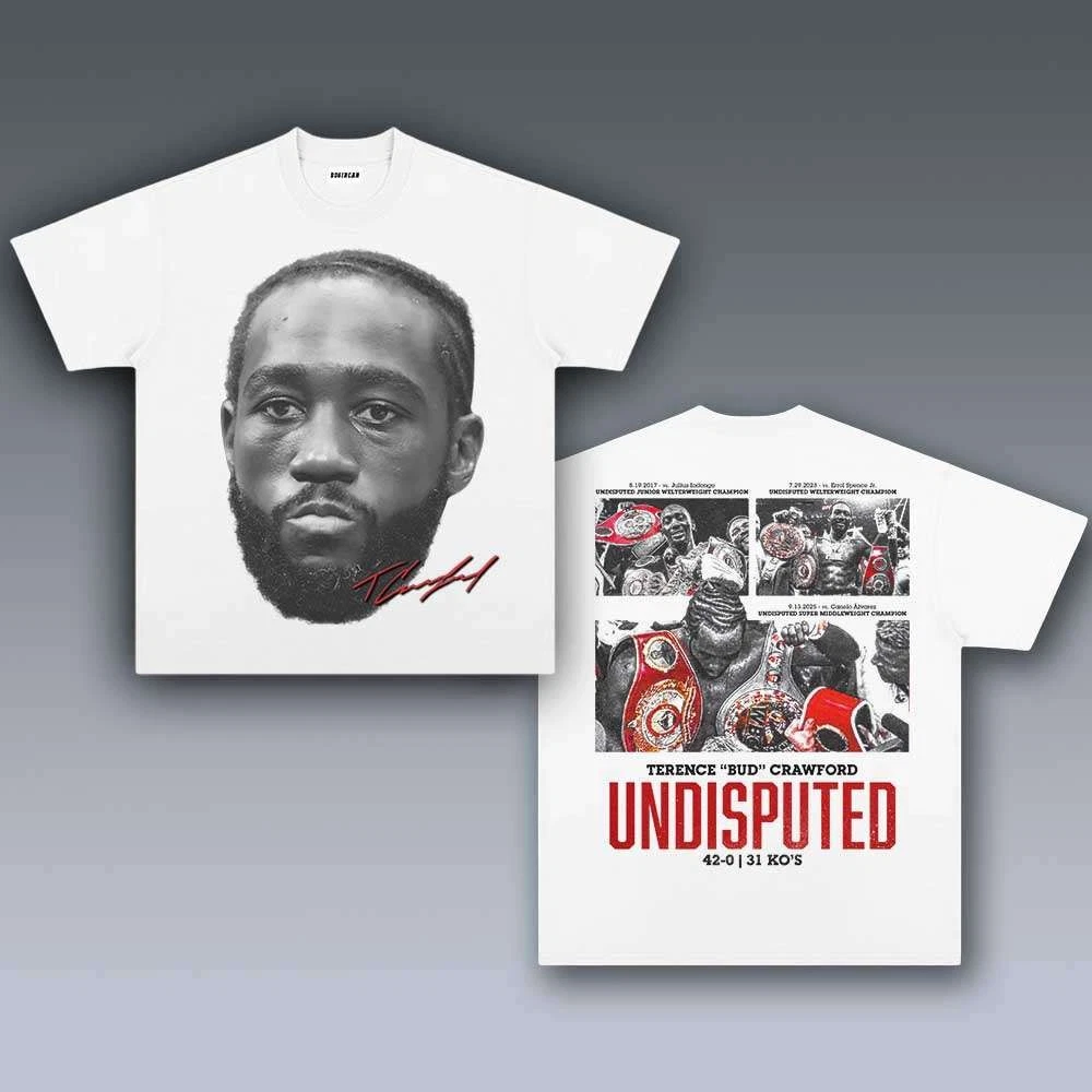 Terence Bud Crawford Undisputed Shirt Boxing Champion Tribute Graphic - Walmart.com