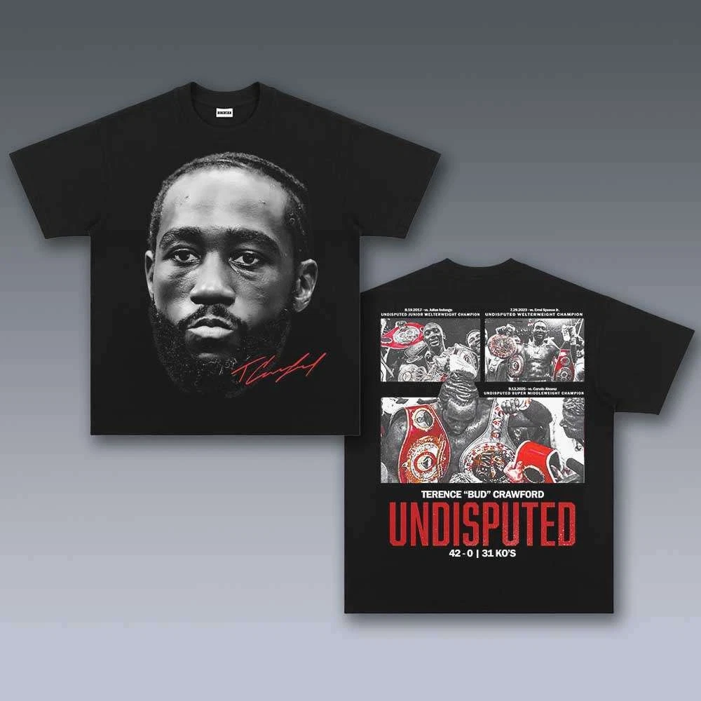Terence Bud Crawford Undisputed Shirt Boxing Champion Tribute Graphic - Walmart.com