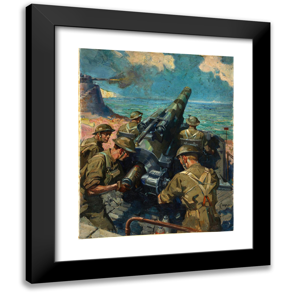 Terence Cuneo 12x14 Black Modern Framed Museum Art Print Titled ...