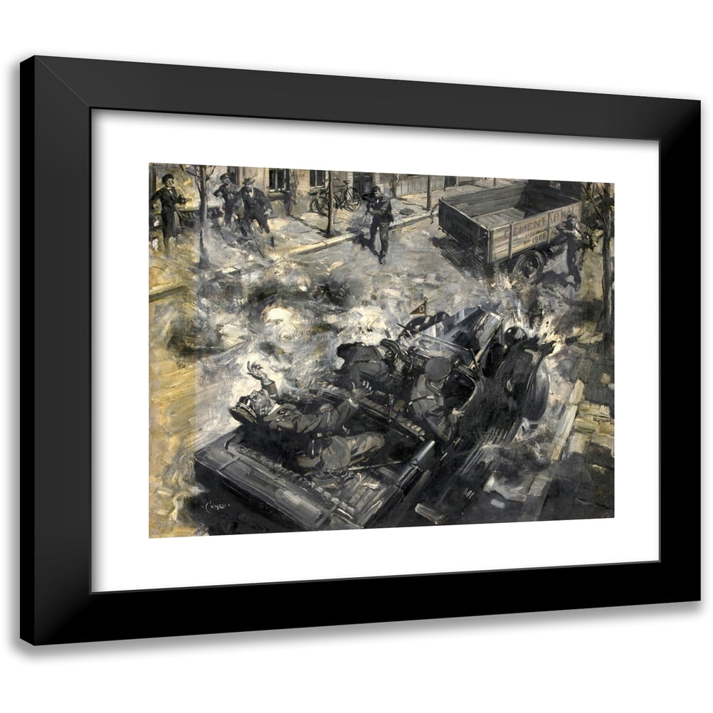 Terence Cuneo 14x12 Black Modern Framed Museum Art Print Titled ...