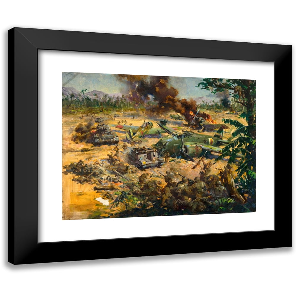 Terence Cuneo 24x19 Black Modern Framed Museum Art Print Titled ...